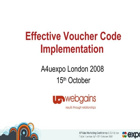 Voucher Codes: Promotional Marketing | PPTX
