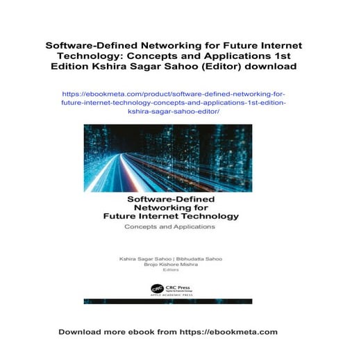 Software-Defined Networking for Future Internet Technology: Concepts and Applications 1st ...