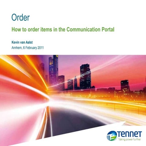 order tutorial | PPT