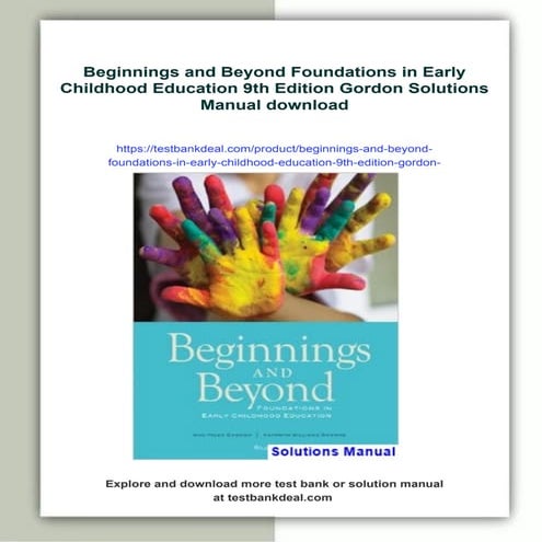 Beginnings and Beyond Foundations in Early Childhood Education 9th ...