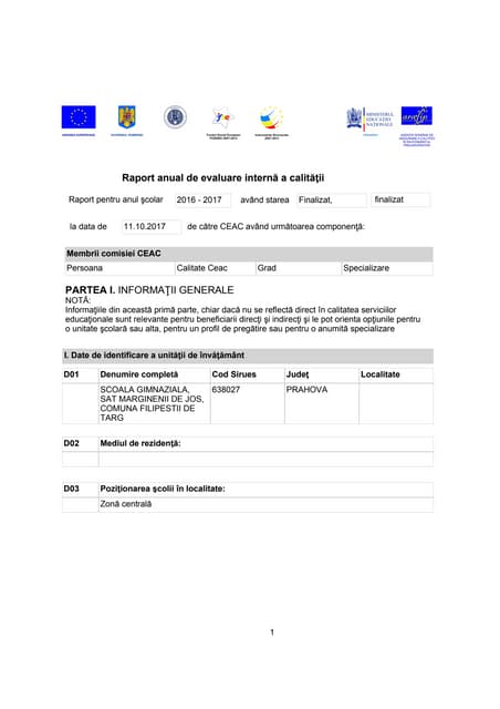 Rezervația poiana muntioru | PPT