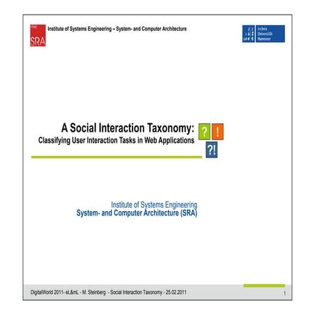 A Social Interaction Taxonomy: Classifying User Interaction Tasks in ...