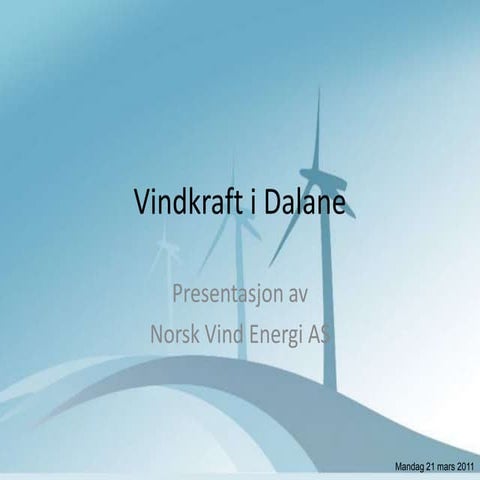 110321 Norsk Vind Energi as Lars Helge Helvig | PPT