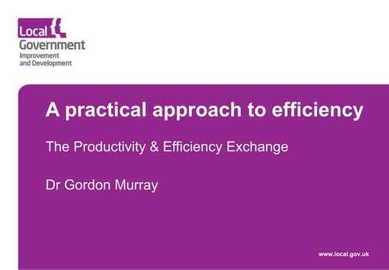 What's the Efficiency Exchange? | PPT