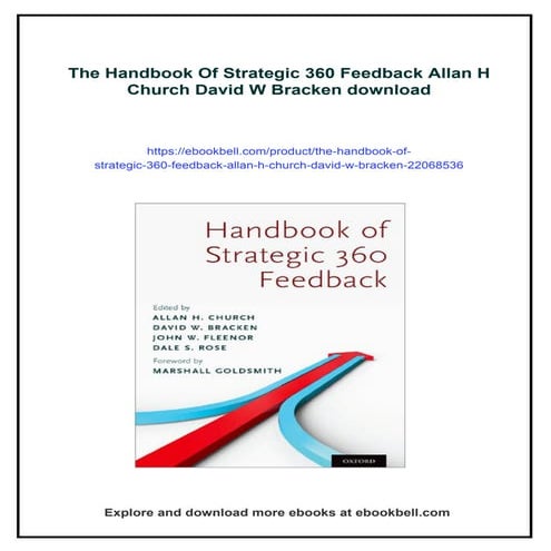 The Handbook Of Strategic 360 Feedback Allan H Church David W Bracken | PDF