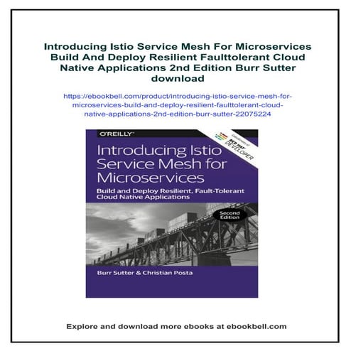 Introducing Istio Service Mesh For Microservices Build And Deploy Resilient Faulttolerant Cloud ...