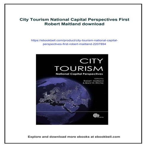 City Tourism National Capital Perspectives First Robert Maitland | PDF
