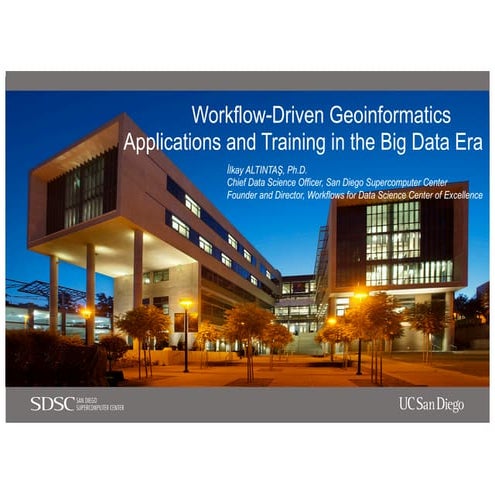 Workflow-Driven Geoinformatics Applications and Training in the Big Data Era | PDF