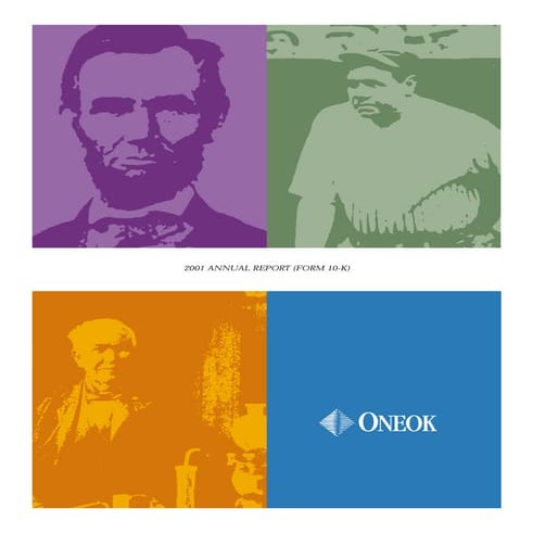 oneok 2001 Annual Report | PDF