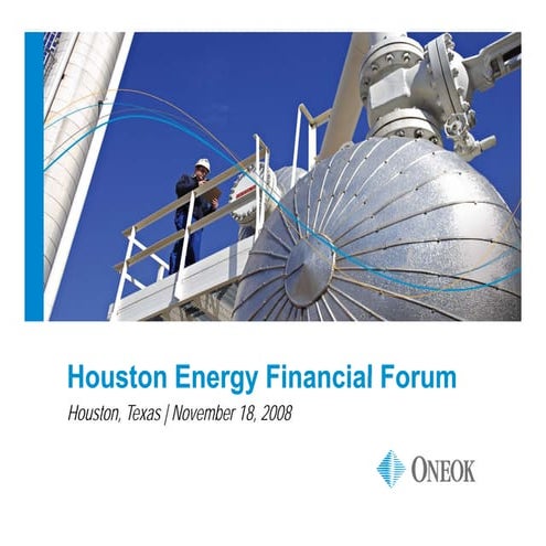 ONEOK and ONEOK Partners to Present at Houston Energy Financial | PDF