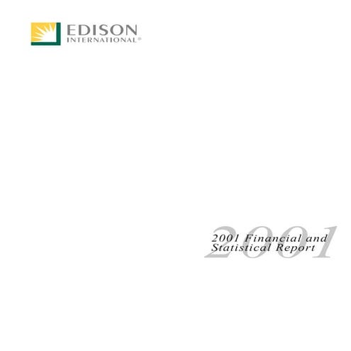 consoliddated edison 2001 fin stat report | PDF