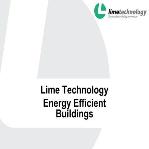 Science Vale UK energy event - energy and buildings - lime technology | PPT