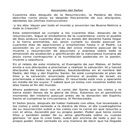 110604 ascensión del señor | PDF