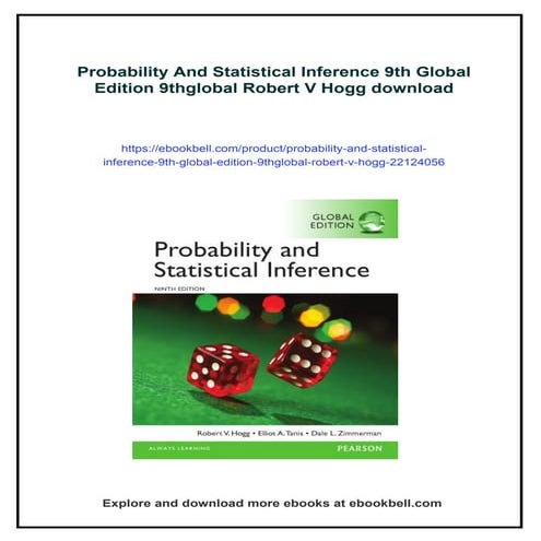 Probability And Statistical Inference 9th Global Edition 9thglobal ...