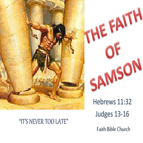 The Faith of Samson | PPTX