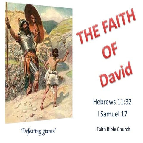 The Faith of David | PPTX