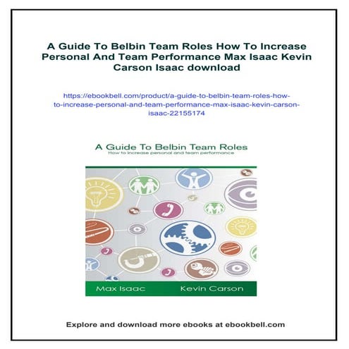 A Guide To Belbin Team Roles How To Increase Personal And Team ...