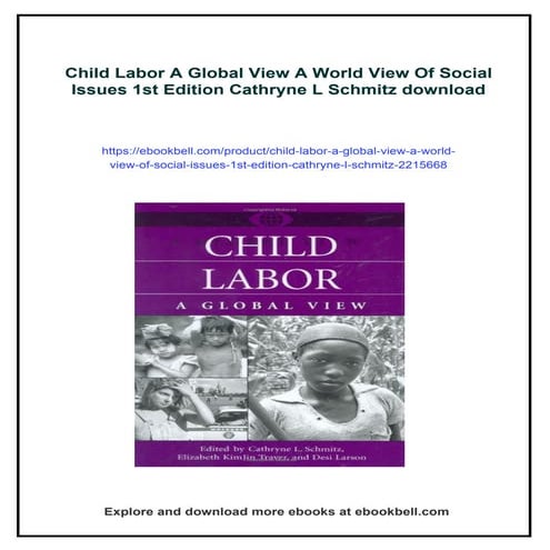 Child Labor A Global View A World View Of Social Issues 1st Edition ...