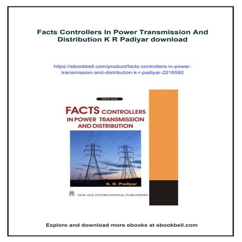 Facts Controllers In Power Transmission And Distribution K R Padiyar | PDF