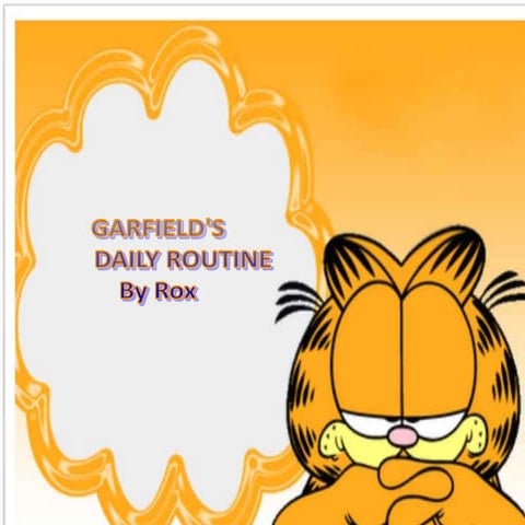 garfield's daily routine | PPT