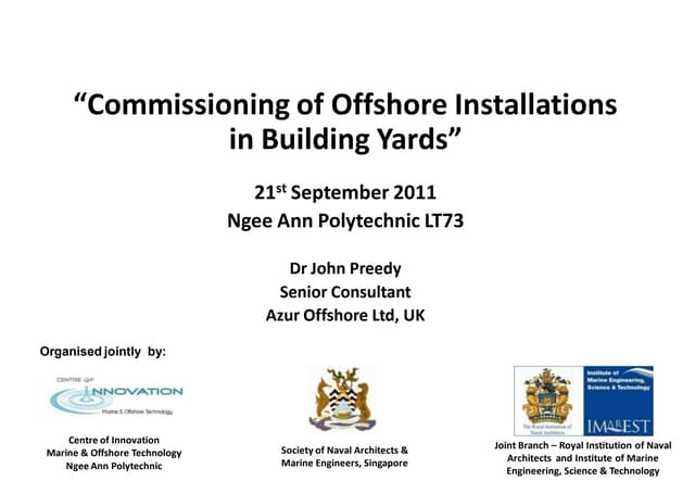 Precommisioning and commissioning updated | PDF