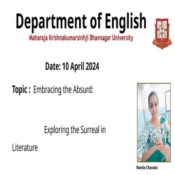 110 Embracing the Absurd_ Exploring the Surreal in Literature .pptx