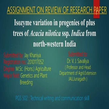 Review of research paper | PPT