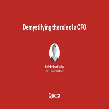 Demystifying the Role of a CFO | PDF