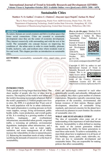 Sustainable city.......................... | PPTX | Environmental ...