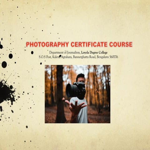 Photography Introduction | PPT
