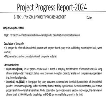 Almond shell powder based composite material.pptx