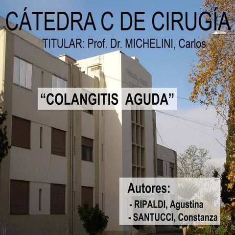 Coledocolitiasis y colangitis aguda | PPTX