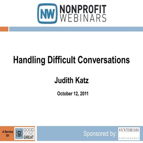 Handling Difficult Conversations | PDF