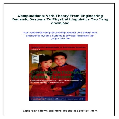 Computational Verb Theory From Engineering Dynamic Systems To Physical ...