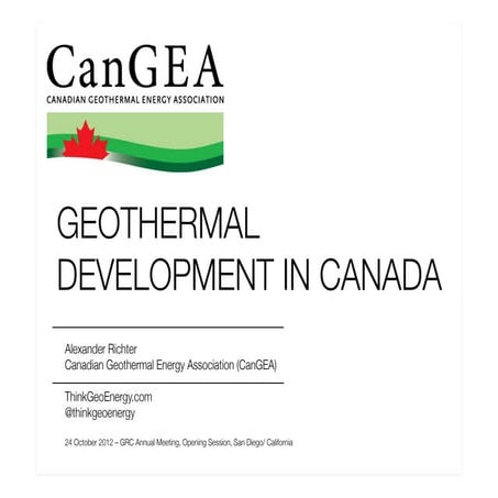 Global Geothermal Development - An Overview, September 2017 | PPTX