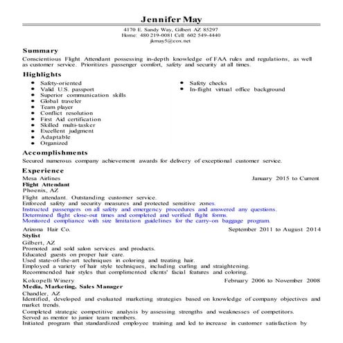 Jennifer May Resume 1(1) | DOCX