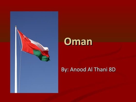 PPT of Oman | PPT | National & Civic Holidays | Holidays