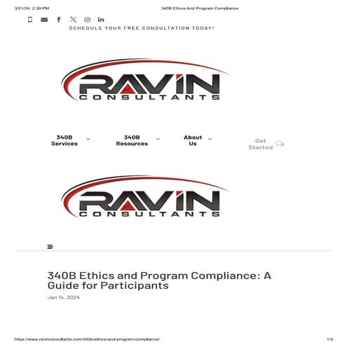 340B Ethics And Program Compliance...... | PDF