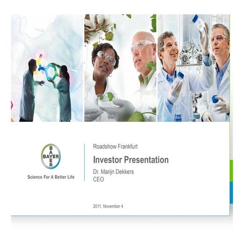 Bayer Investor Presentation Roadshow Frankfurt | PDF