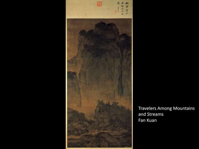 Fan Kuan Travelers Among Mountains And Streams