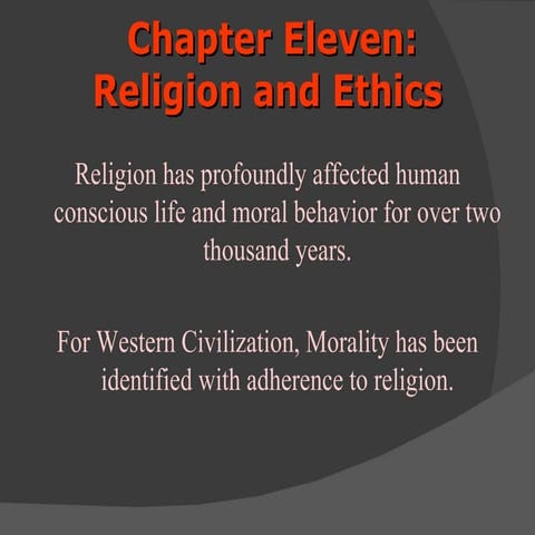 Religion and Ethics | PPT