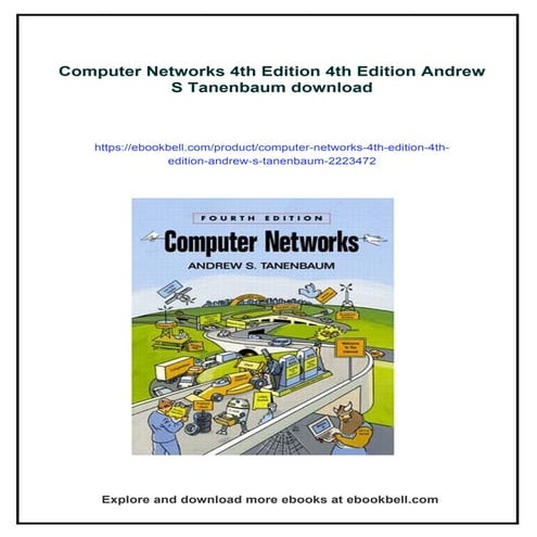 Computer Networks 4th Edition 4th Edition Andrew S Tanenbaum | PDF