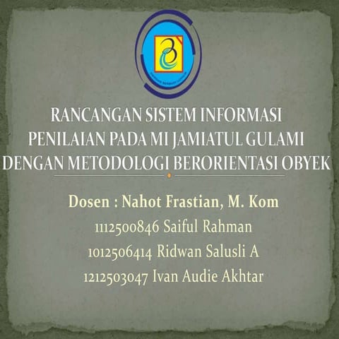 1112500846 Saiful Rahman-( Kelompok ) | PPT