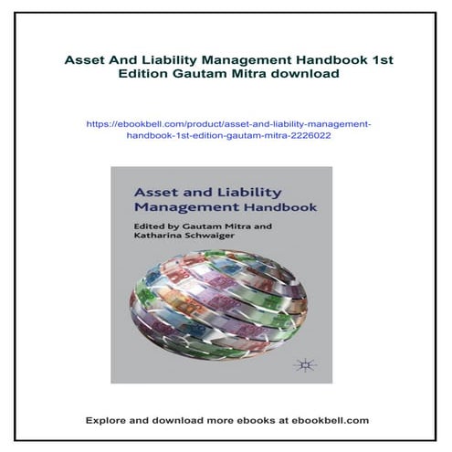 Asset And Liability Management Handbook 1st Edition Gautam Mitra | PDF