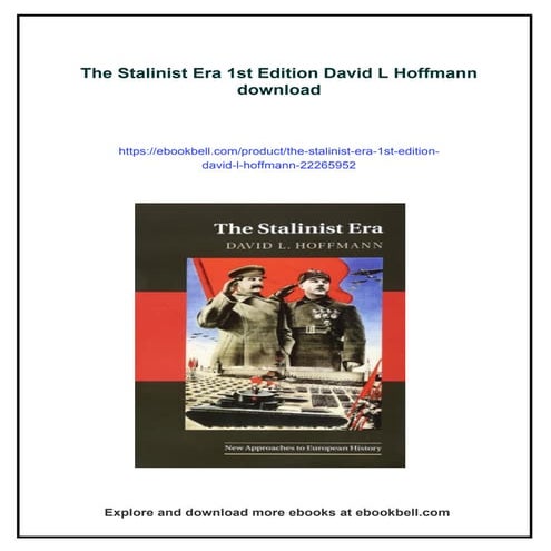 The Stalinist Era 1st Edition David L Hoffmann | PDF