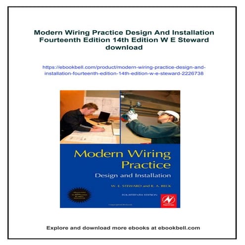 Modern Wiring Practice Design And Installation Fourteenth Edition 14th ...