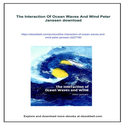 The Interaction Of Ocean Waves And Wind Peter Janssen | PDF