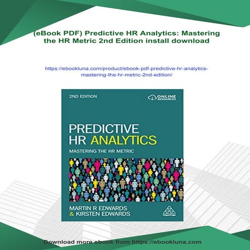 (eBook PDF) Predictive HR Analytics: Mastering the HR Metric 2nd Edition | PDF