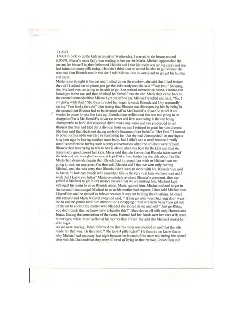 April 22 2003 police report charging maria bauer melinn with dv | PDF