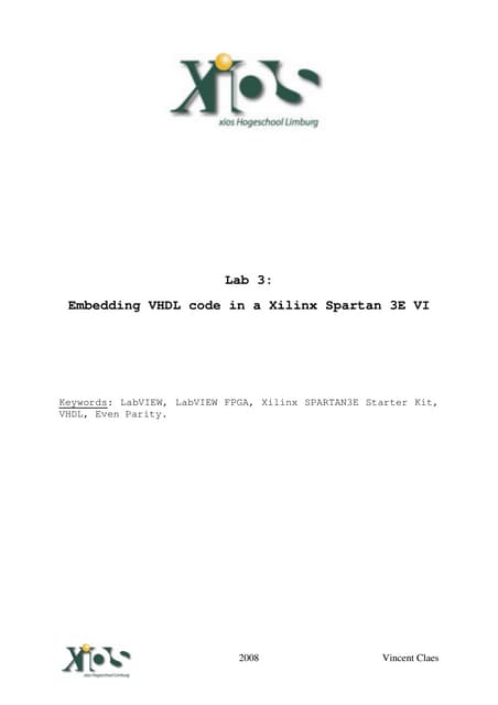 Embedding VHDL in LabVIEW FPGA on Xilinx Spartan 3E Starter board | PDF Embedding VHDL in LabVIEW FPGA on Xilinx Spartan 3E Starter board | PDF